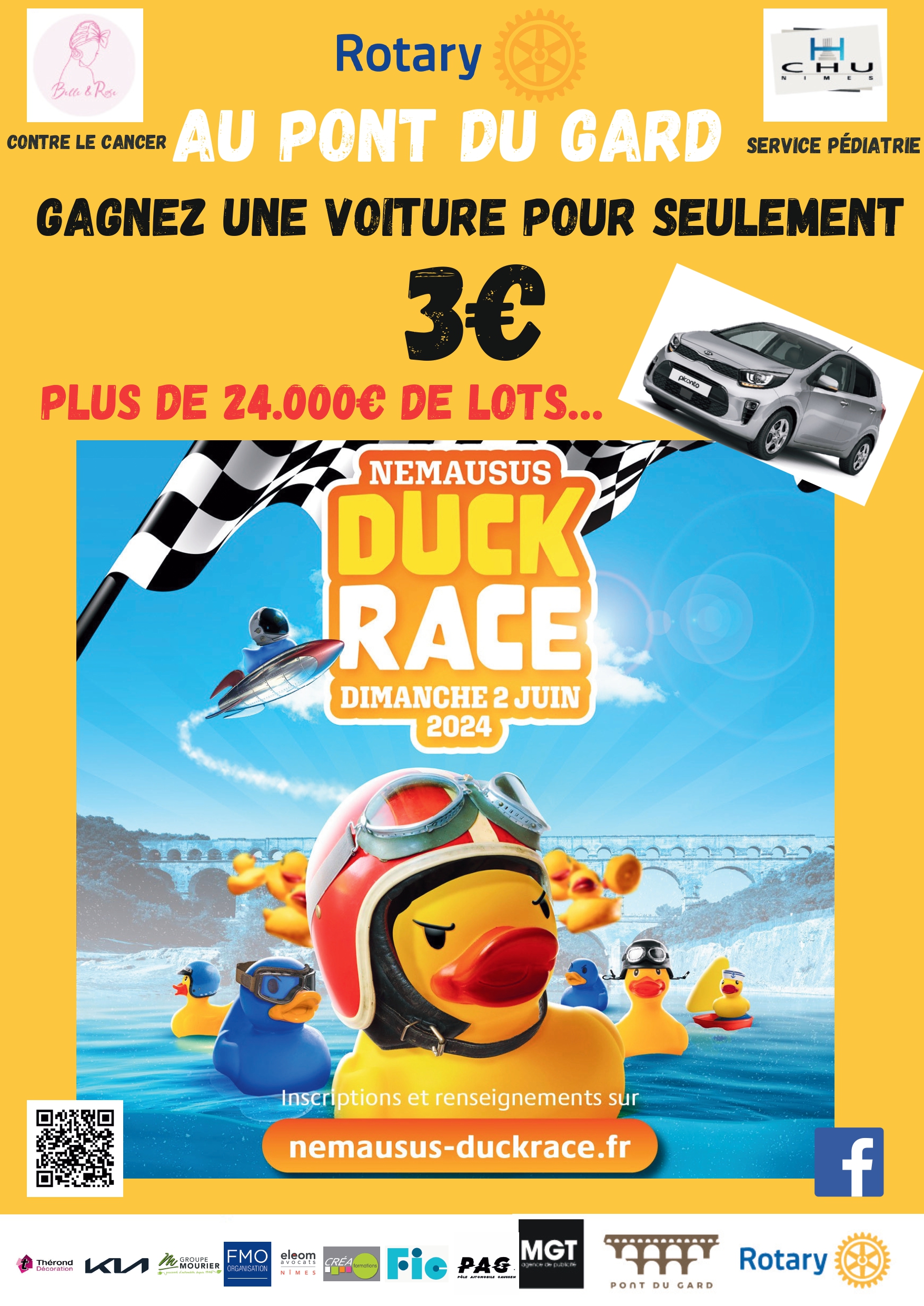 La Némausus Duck Race | Pont Du Gard